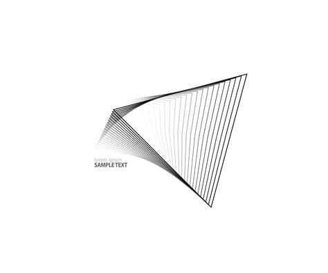 Triangle Line Vector Pyramid Line Art Geometric Shape Logo Sign Design Vector Art At
