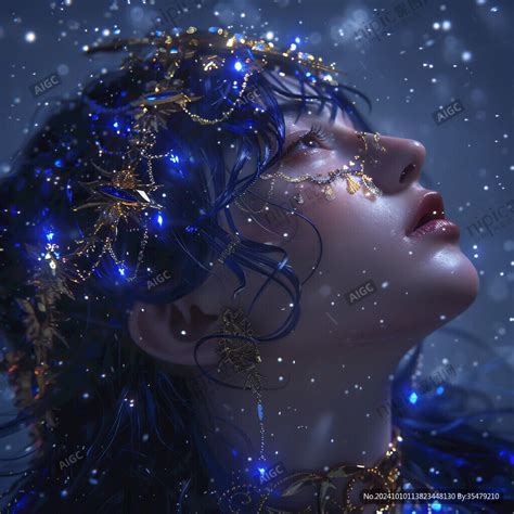 Ai创作图质感合成风 数码特效后期 光辉女神 梦幻神秘 雪之女王 3d梦幻 璀璨神秘 梦幻魔幻 高雅绚丽梦幻风格 幻想美学 奇幻美学 地球女神 梦幻之美 神奇之美 神奇魅力 昵图网