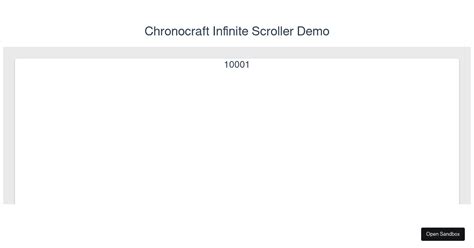 Chronocraft Scroller Vue Examples CodeSandbox