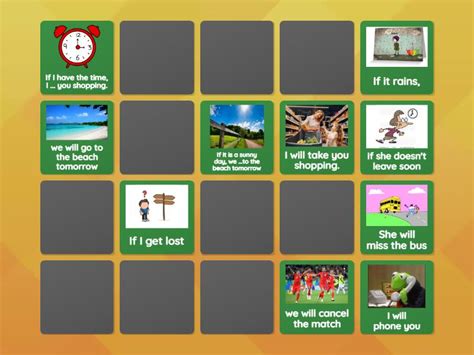 first conditional matching pairs