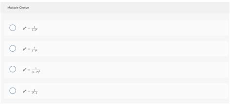 Solved Multiple Choice ρ∗1t∗1 ρ∗1−t∗1 ρ∗1−t∗21