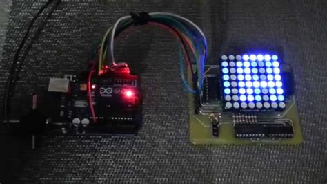 Rgb Dot Matrix Scrolling Text Display With Arduino Uno Youtube