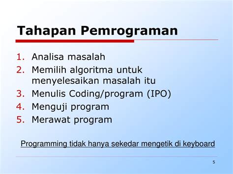Ppt Algoritma And Pemrograman Powerpoint Presentation Free Download