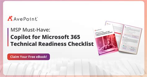 Msp Must Have Microsoft 365 Copilot Technical Readiness Checklist Avepoint