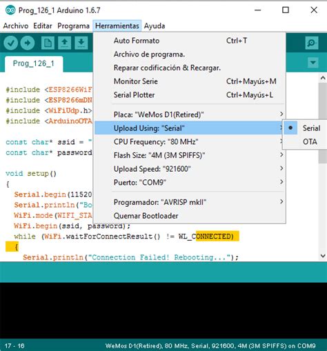 ESP8266 Programación OTA Prometec