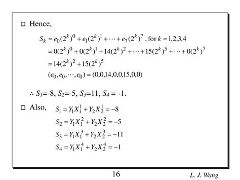 Ppt Introduction To Reed Solomon Coding Part Ii Powerpoint