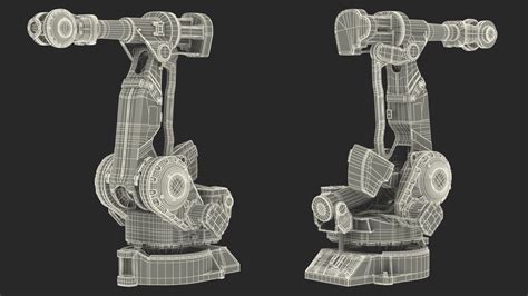 고속 6축 산업용 로봇 3d 모델 79 ma 3ds blend c4d fbx max lxo obj free3d