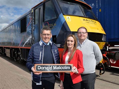 Class 90 Locomotive Unveiled In Malcolm Group Livery