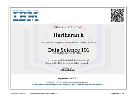Hariharan K On Linkedin Datascience Ibm Skillsbuild Learningjourney Machinelearning
