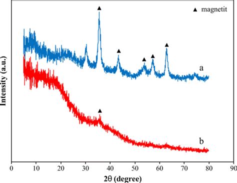 Xrd Patterns Of Fe3o4sio2 A And Pdii Miip B Download