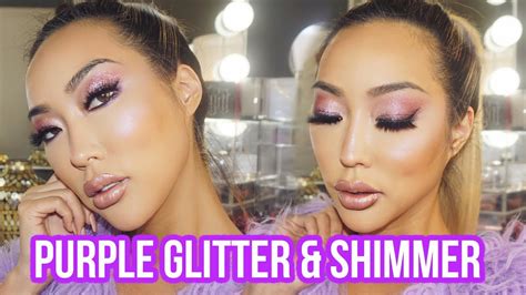 Purple Glitter And Shimmer Tutorial Arika Sato Youtube