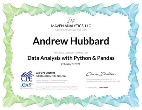 Completed Data Analysis With Python Course Andrew Hubbard Posted On
