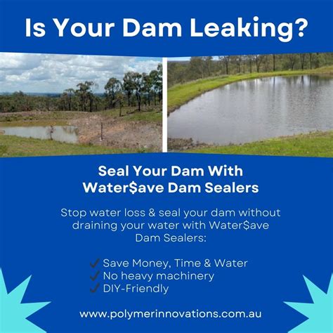 When Is The Best Time To Seal A Leaking Dam Polymer Innovations Blog