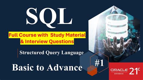 Sql Full Course From Basic To Advance In 4 Hours Part 1 Shree It Skills Youtube