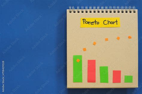 Pareto Chart Root Cause Analysis Tool On A Notepad With Copy Space For Problem Solving