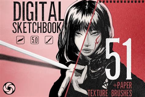 Digital Sketchbook For Procreate Sketch Brushes Liners Digital Sketchbook For Procreate Sketch Brushes Liners