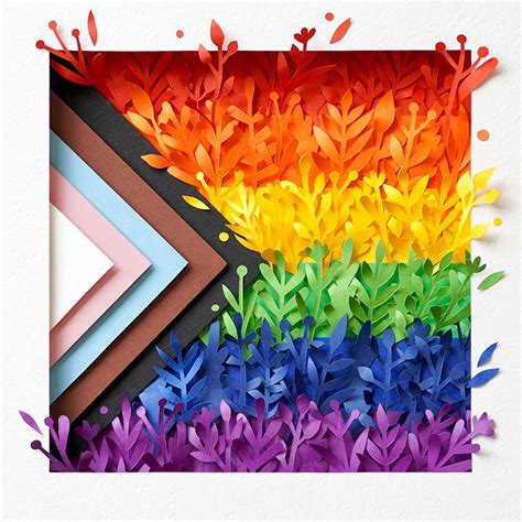 Lgbt Pride Flag Paper Art Behance