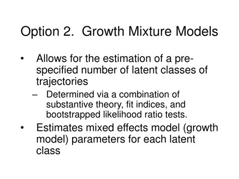 Ppt Growth Mixture Model And Latent Variable Modeling In Biostatistics Harvard Catalyst Short