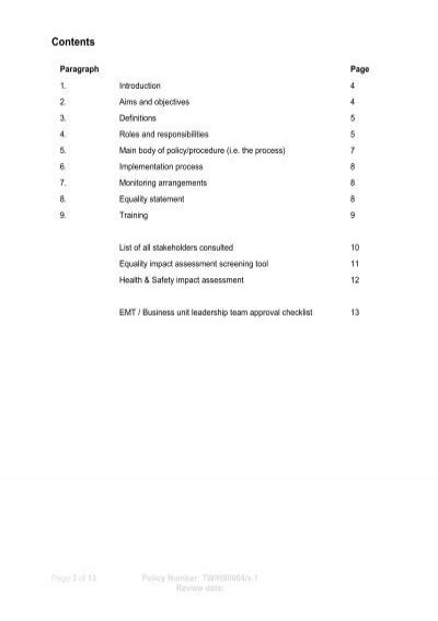 Document Control Sheet Po