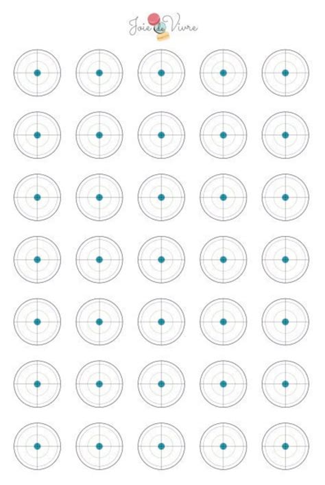 Macaron Circle Template