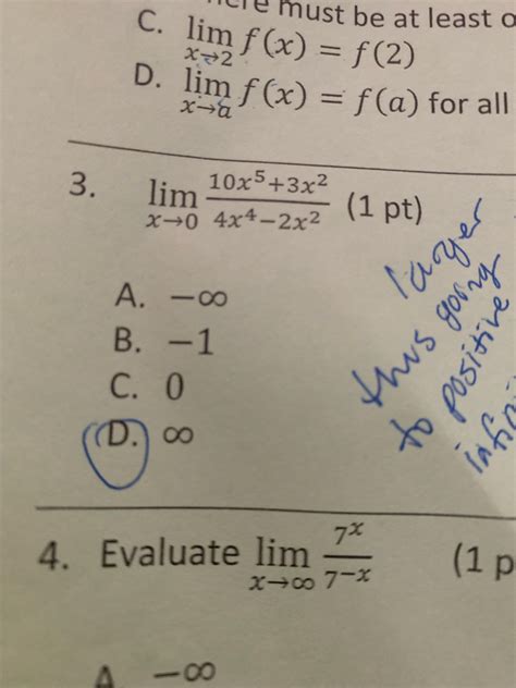 [ap Calc Ab Limits And Continuity Rules For Exponents] R Homeworkhelp