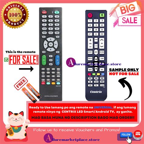 Centrix Ready To Use Universal Remote Tv For Centrix Tv Smart Led Tv