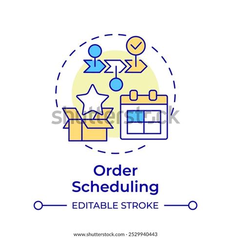 Order Scheduling Multi Color Concept Icon Stock Vector Royalty Free 2529940443 Shutterstock