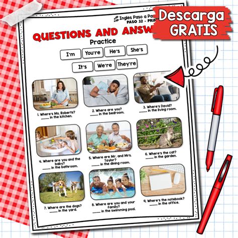 PREGUNTAS Y RESPUESTAS CON EL VERBO TO BE Inglés Paso a Paso