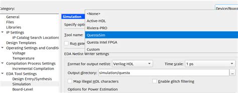 I Dont Find Modelsim Altera In Quartus Rfpga