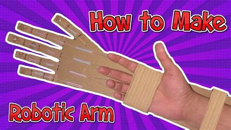 A Hand That Is Wrapped In Tape With The Words How To Make Robotic Arm