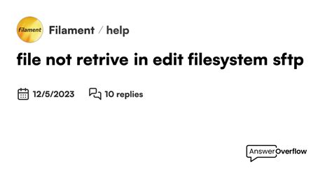 File Not Retrive In Edit Filesystem Sftp Filament