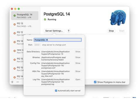 Postgresapp Should Show Binary Path In Server Info · Issue 692