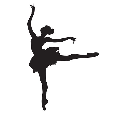 A Dancing Girl Vector Silhouette Illustration 24765976 Vector Art At