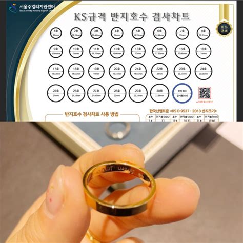반지 호수 재는법 Ks 반지사이즈표가 제일 정확해 네이버 블로그