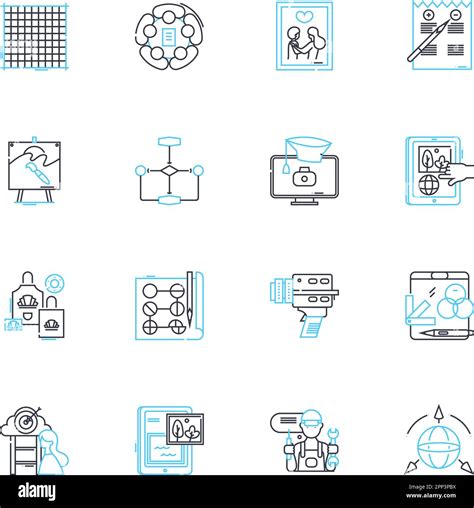 Visual Design Linear Icons Set Composition Color Typography Layout Grid Contrast Balance