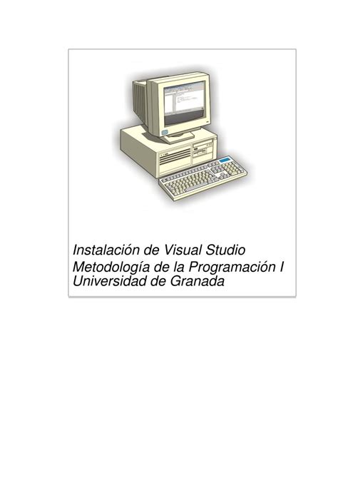 PDF de programación Instalación de Visual Studio