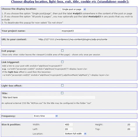 Wordpress Popup Windows Plugin Html Widget Software Mac And Pc
