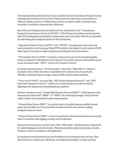 Telecommunication Network Protocols Pdf Computer Network Internet Protocol Suite