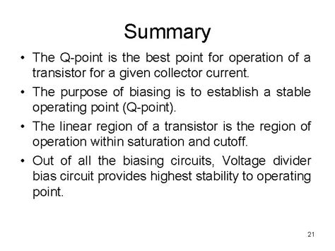 Lecture On TRANSISTOR BIASING STABILIZATION Transistor Biasing