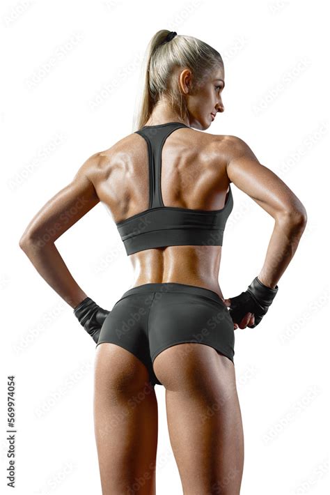 Photo And Art Print Back Muscles Of Young Female Athlete Bodybuilder Usm Photography