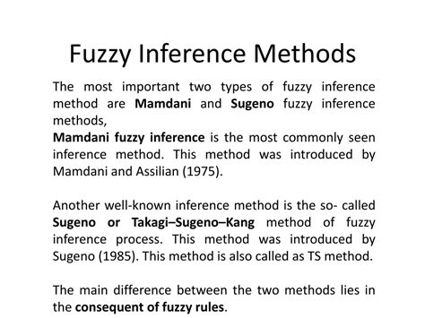 PPT Fuzzy Inference Systems PowerPoint Presentation Free Download ID