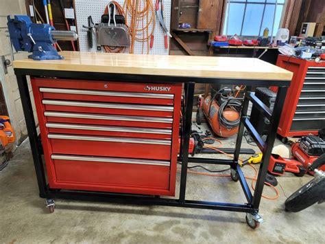 First Basement Workbench For Hobbies And Small Projects During The Winter 2x4s 3 4 Plywood