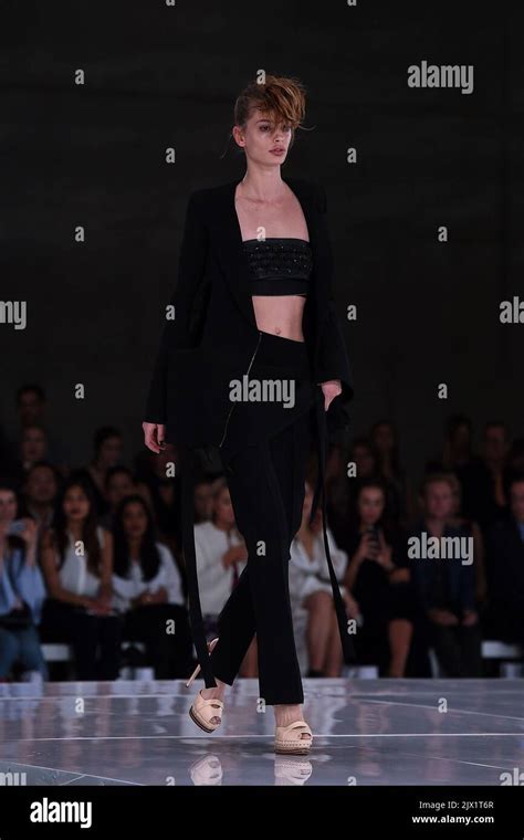 model cassi van den dungen walks the runway during the maticevski show