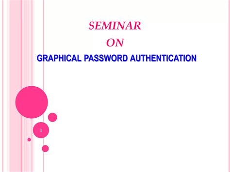 Graphical Password Authentication Ppt