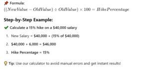 How To Calculate Hike Percentage A Step By Step Guide