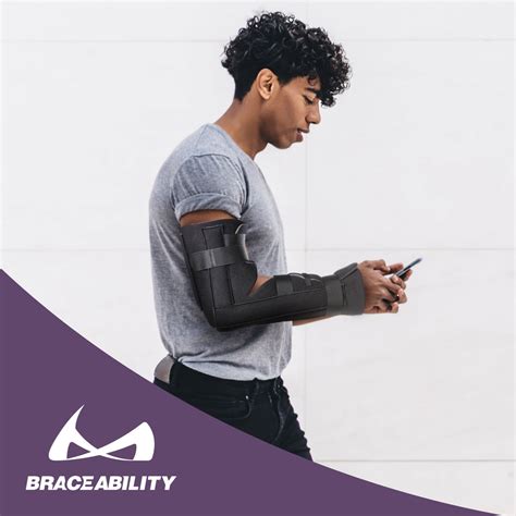 Elbow Fracture Splint Removable Long Arm Soft Cast Immobilizer Brace