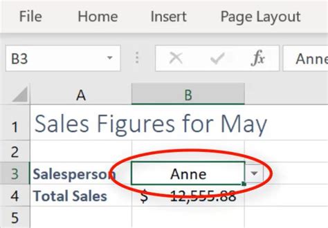 Editing A Drop Down List In Excel Excel Drop Down List Page Layout