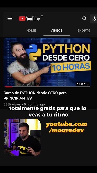 La Mejor Manera De Aprender Python En Youtube Programacion Youtube