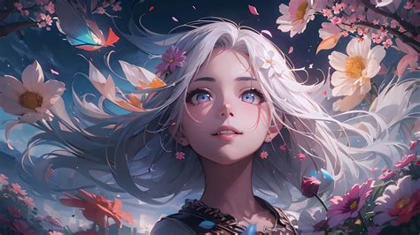 White Hair Girl By Met4lhe4d On Deviantart