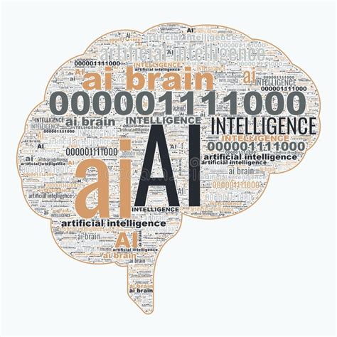 Ai Artificial Intelligence Brain Illustration Technology Quantum Computing Stock Illustration